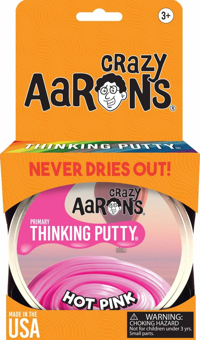 THINKING PUTTY: HOT PINK 4″ TIN – KIDOODLE