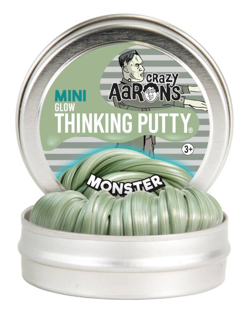 THINKING PUTTY: MINI MONSTER 2″ TIN (GLOW IN THE DARK) – KIDOODLE