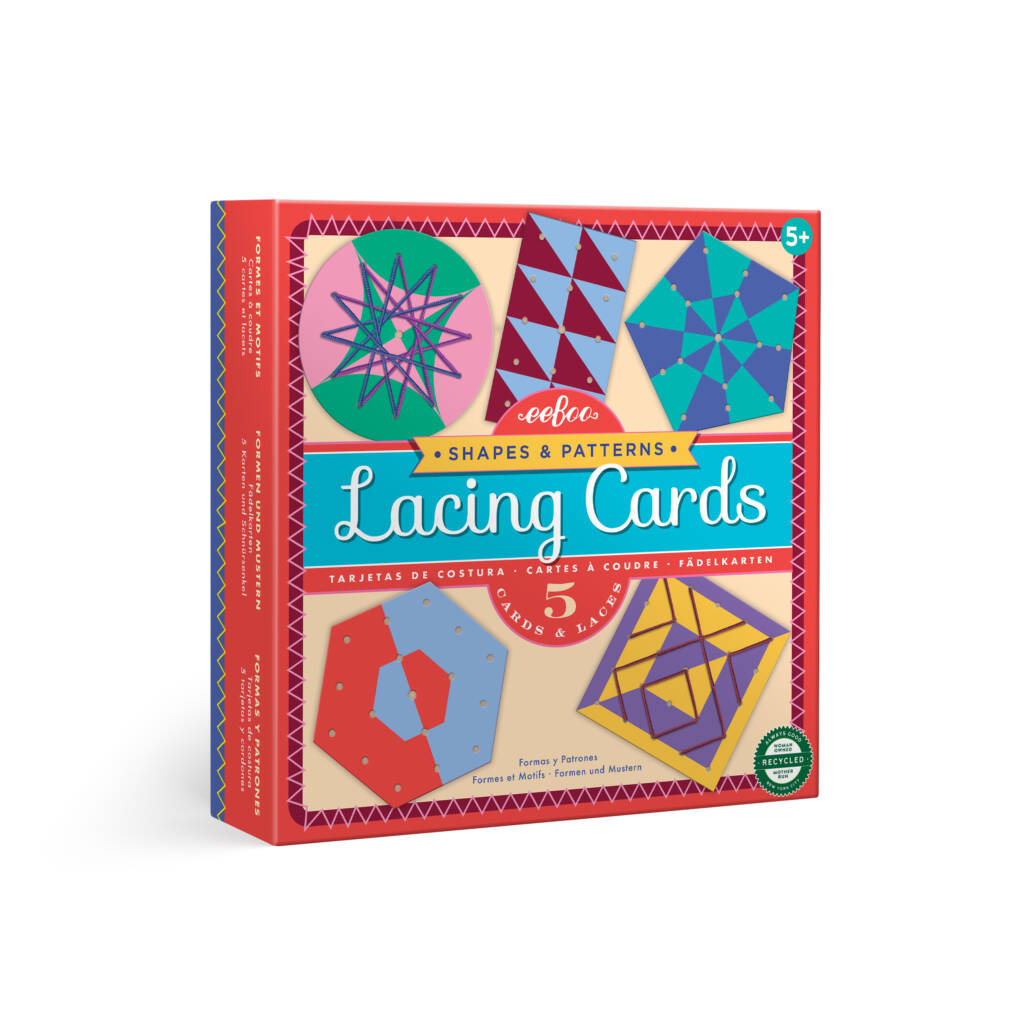 Shapes & Patterns Lacing Cards – KIDOODLE
