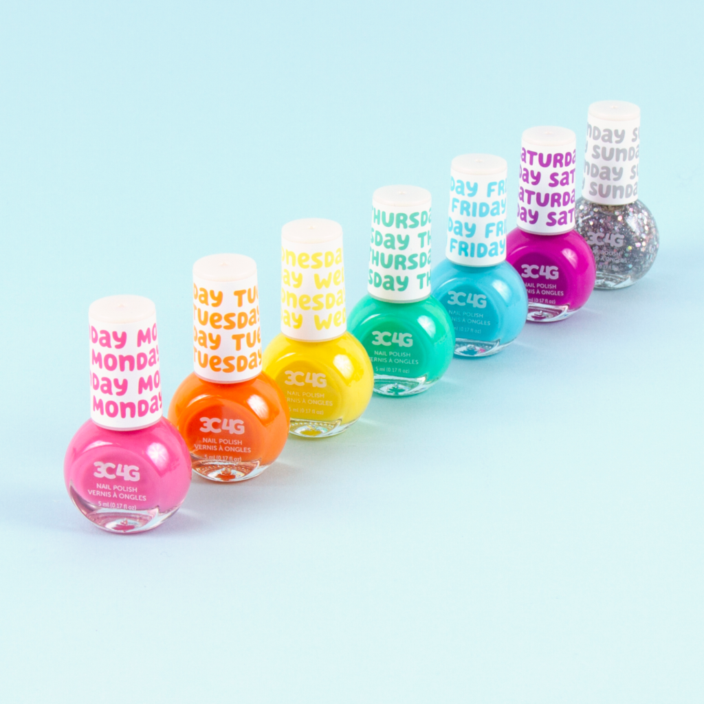 Rainbow Days of the week Nail Polish – KIDOODLE